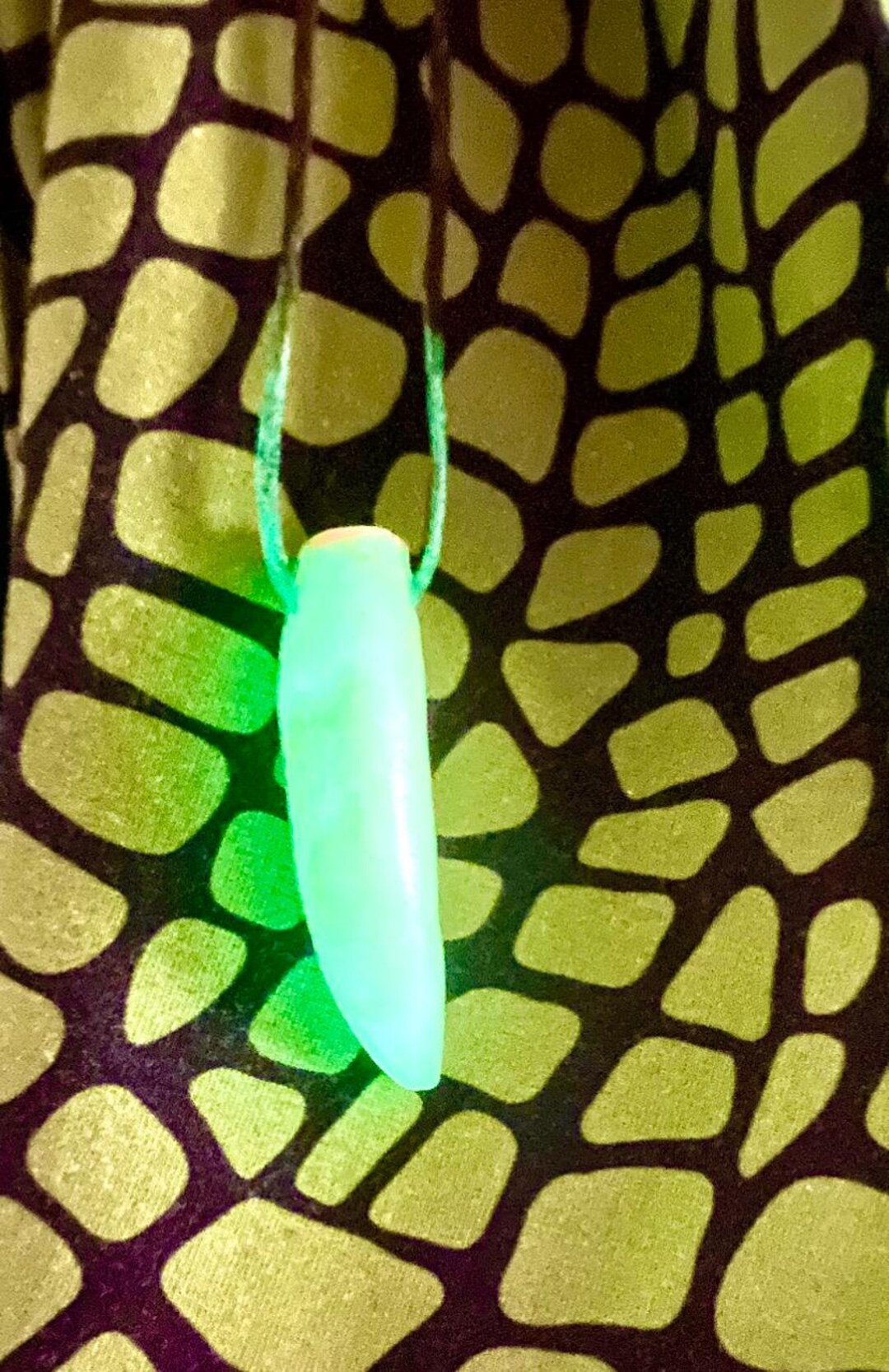 Gator Tooth Necklace GLOW in the DARK Gator Tooth - Etsy
