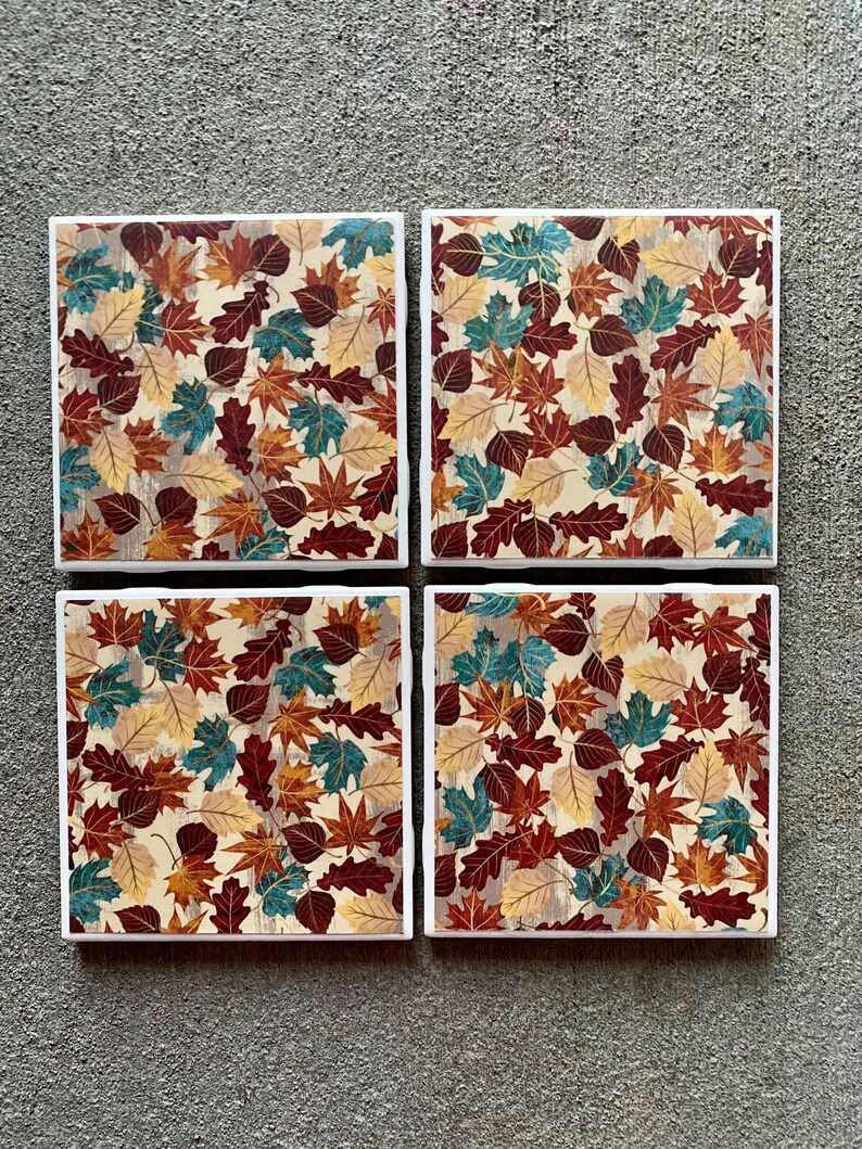 Ceramic Tile Coasters - Etsy
