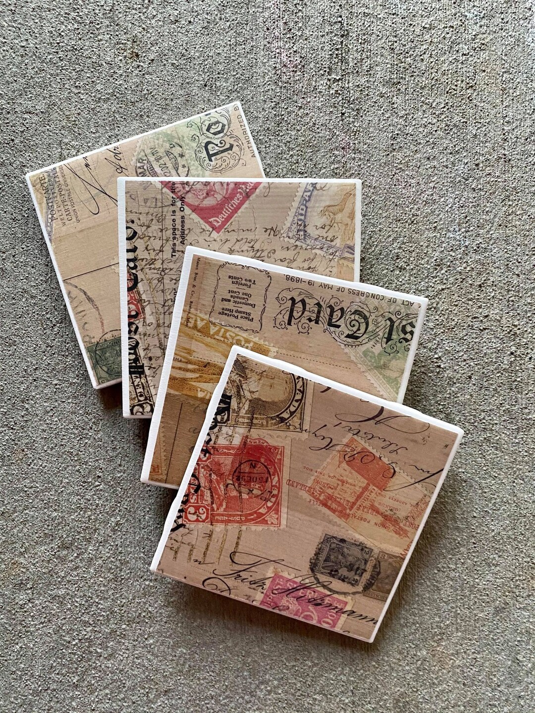 Ceramic Tile Coasters - Etsy