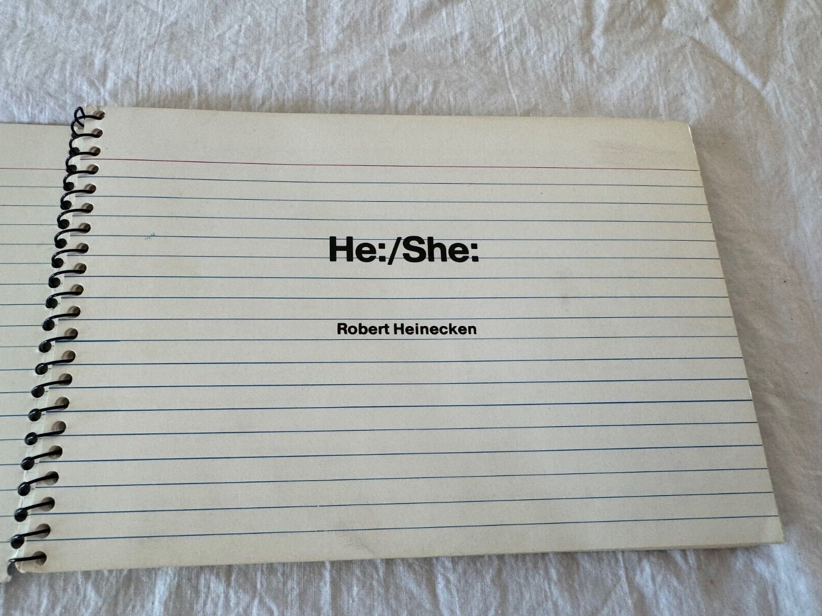 He She Photography Book Robert Heinecken 1st Only Edition RARE Spiral ...