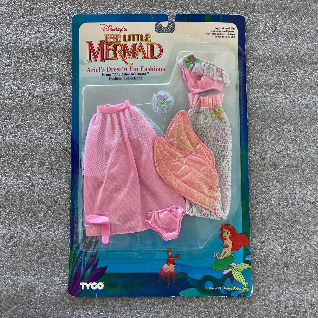 VTG 90s NOS Disney Little Mermaid Ariel's Dress 'n Fin - Etsy