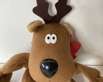 Large Plush Reindeer - Etsy