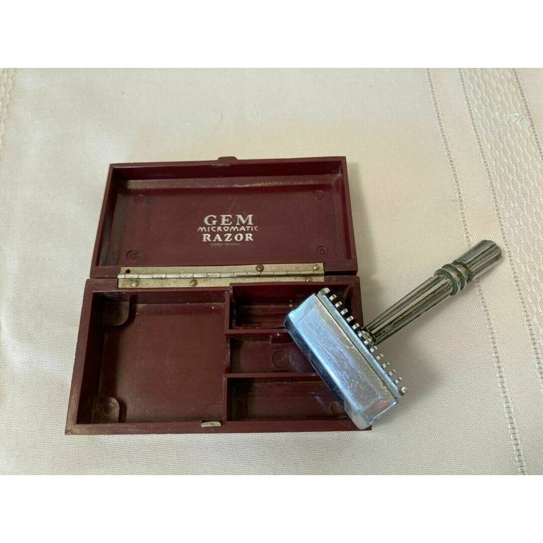 Vintage GEM Micromatic Single Edge Safety Razor With Case - Etsy