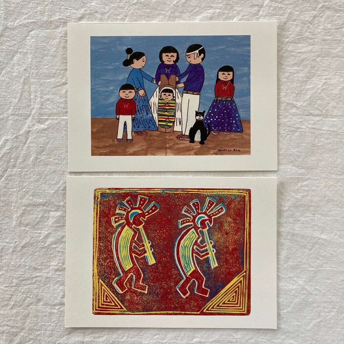 Navajo Greeting Cards Heather Kee Set of 8 W Envelopes Heard Museum ...