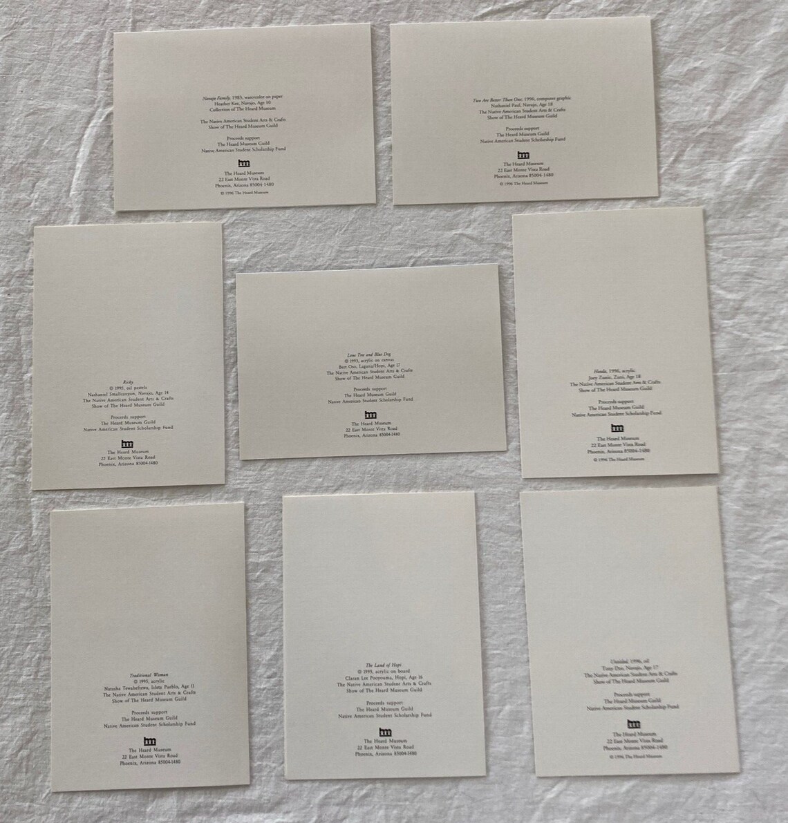 Navajo Greeting Cards Heather Kee Set of 8 W Envelopes Heard Museum ...