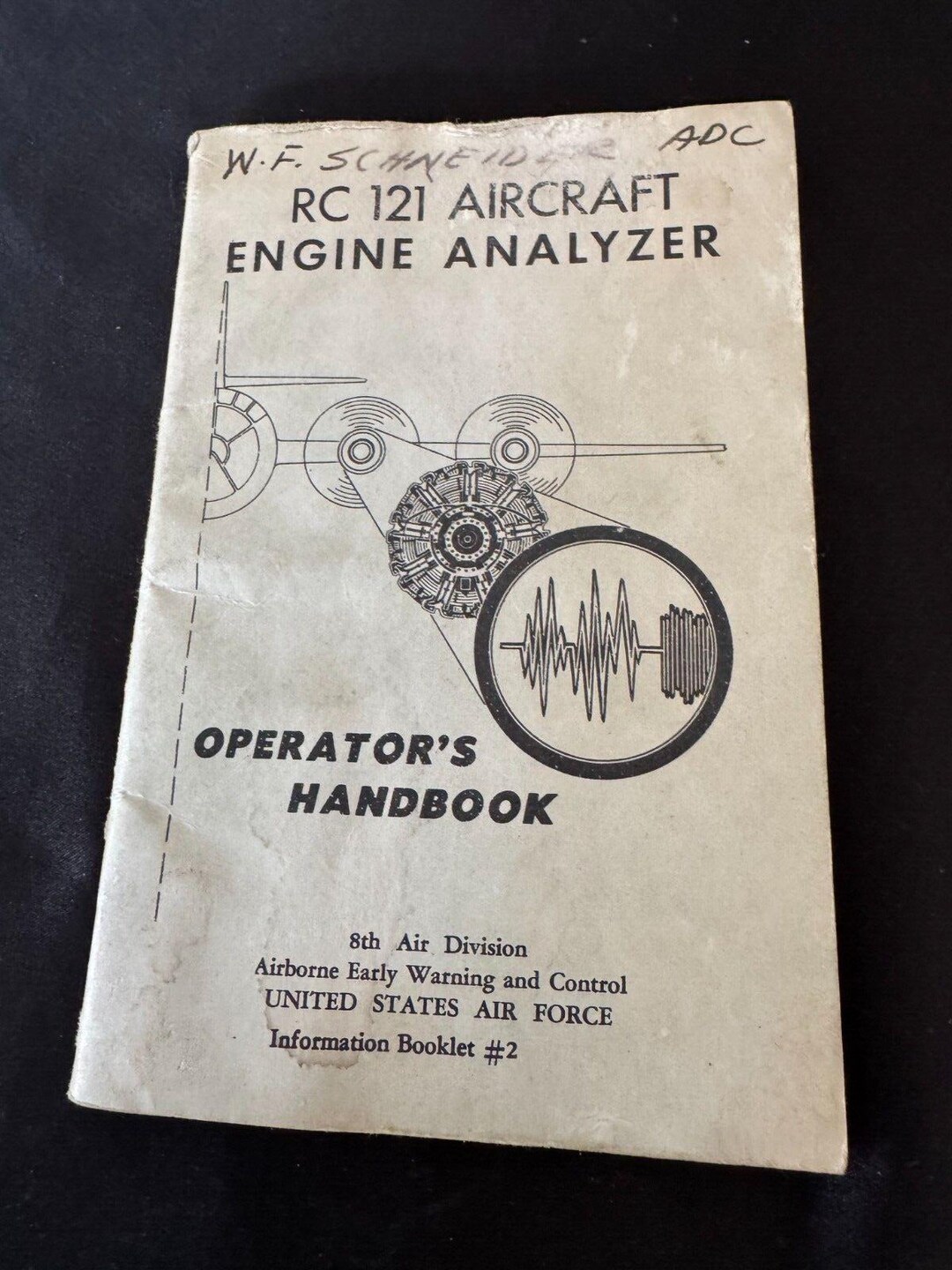 Vtg 1950s RC121 Aircraft Engine Analyzer Operator's Handbook 8th Air ...