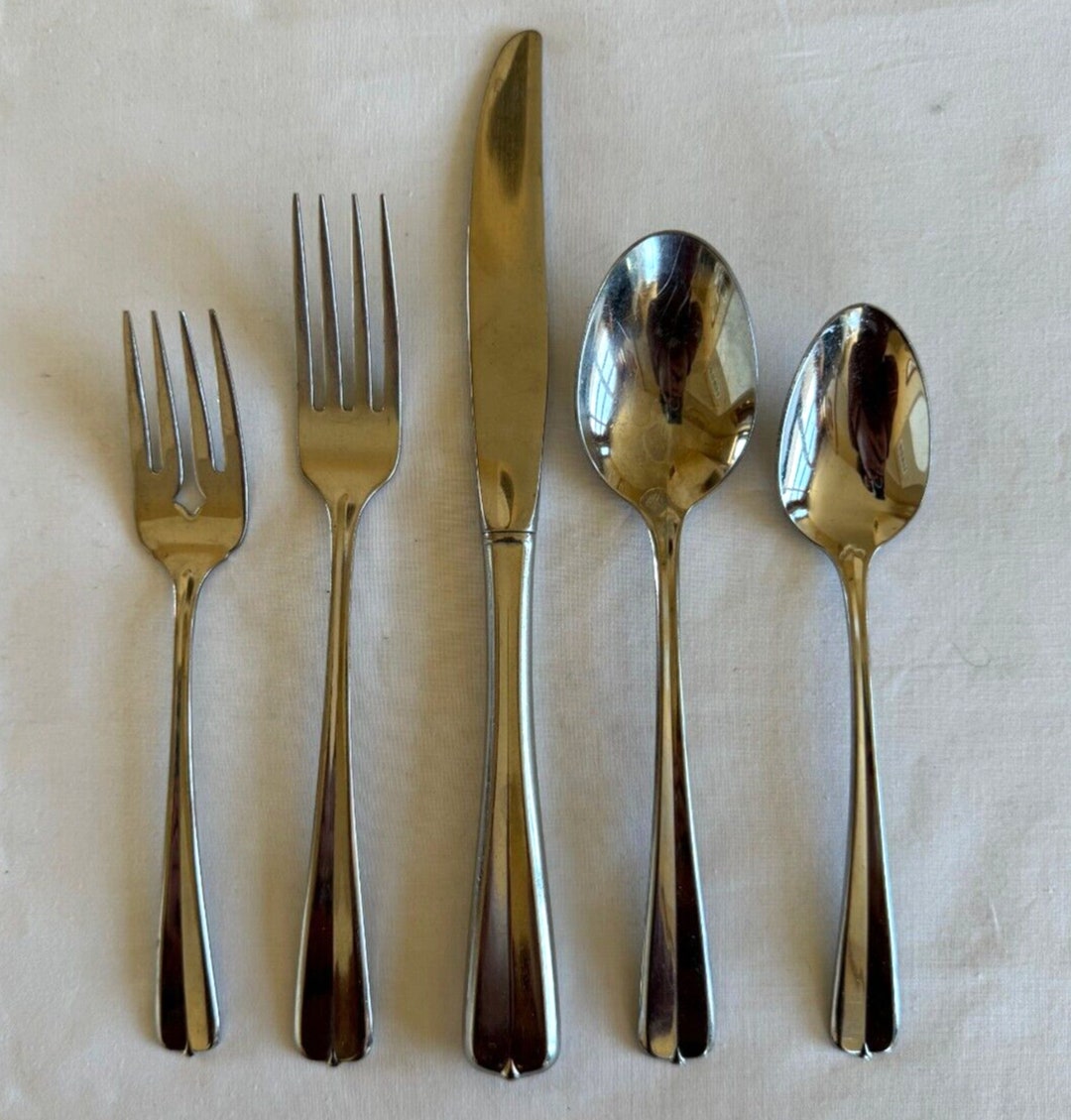 Vintage Oneida USA Simile Mid Century Modern Flatware 5 Piece Place ...
