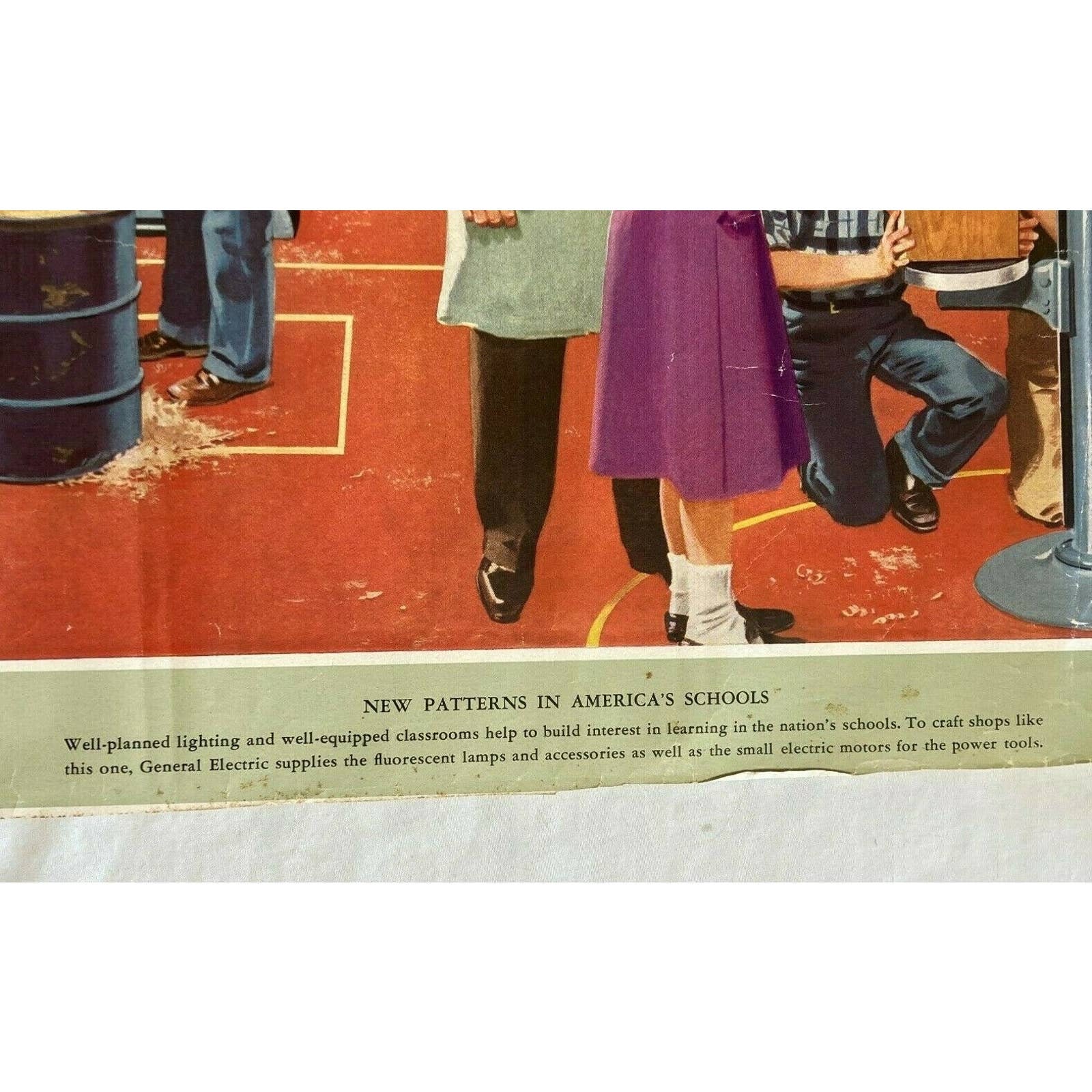 1950s GE General Electric Advertising Poster T. Mawicke Artist Craft ...