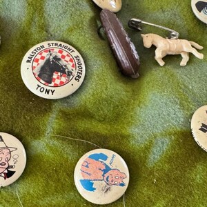 1940s KELLOGG'S 28 Pep Button Pins W Original Felt Beanie Hat + Bonus ...