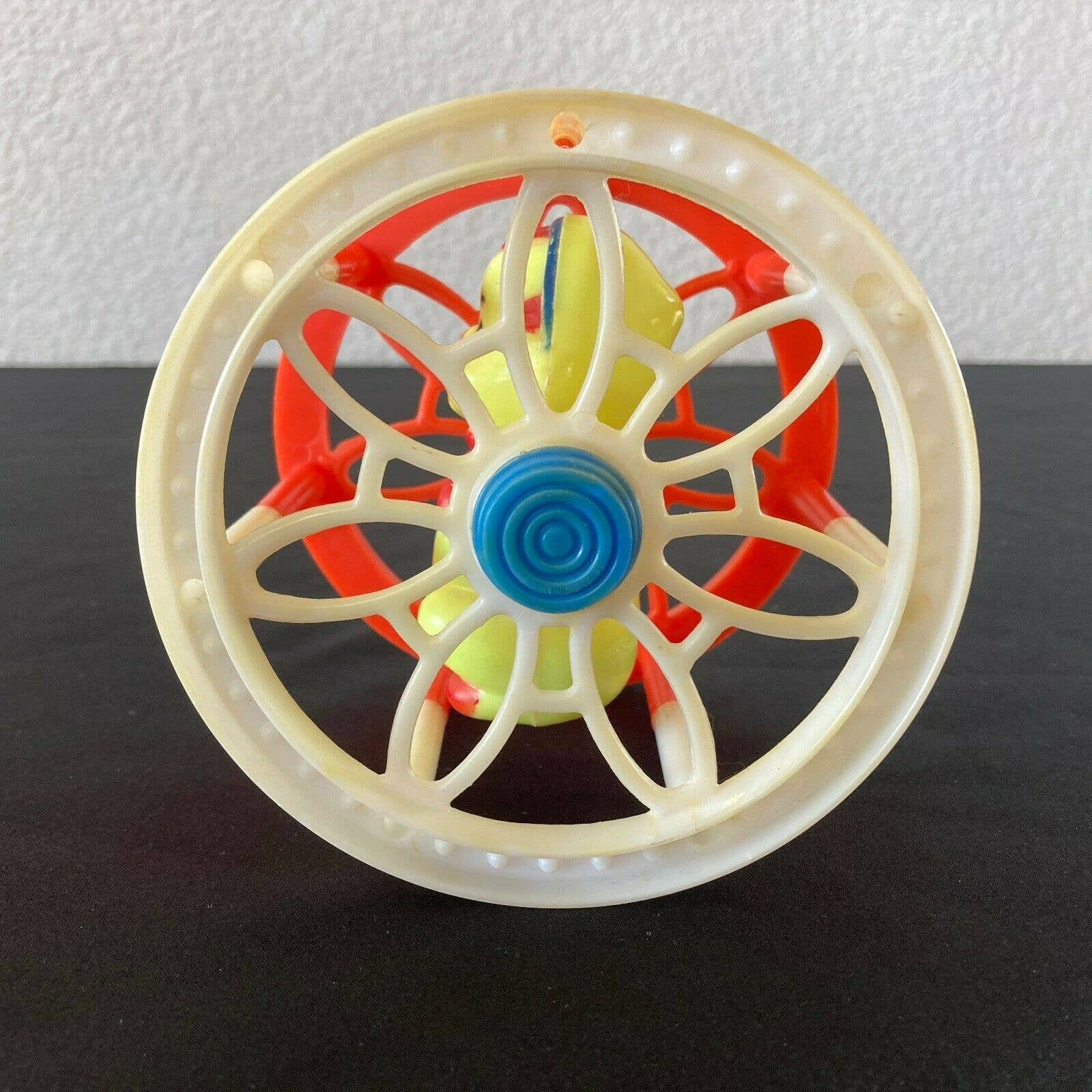 Vintage Plastic Rolling Wheel Toy With Doll in the Center - Etsy UK