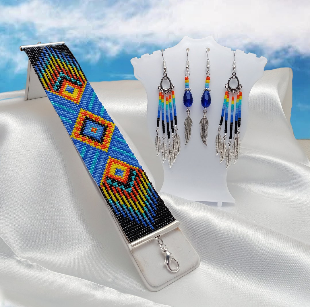 Azure Fire Bracelet Set - Etsy