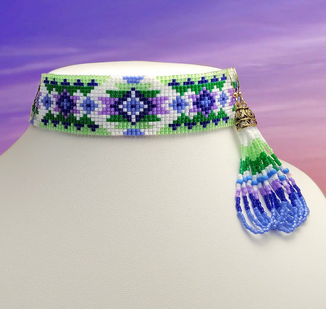 Purple Spring Choker Set - Etsy
