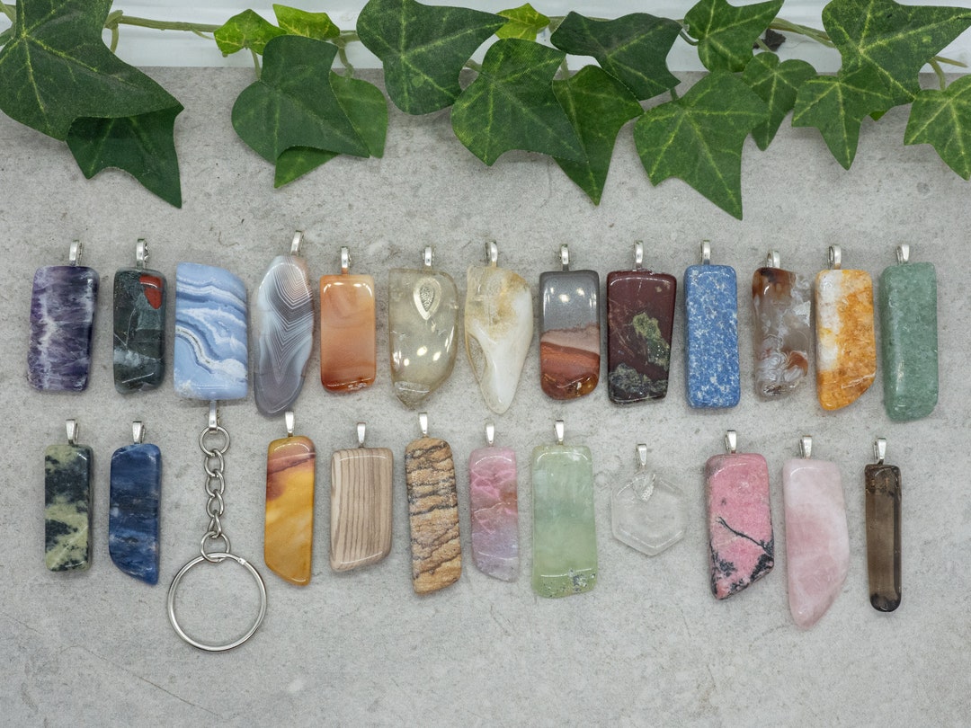 Gemstone Keychains 24 Styles to Choose From - Etsy