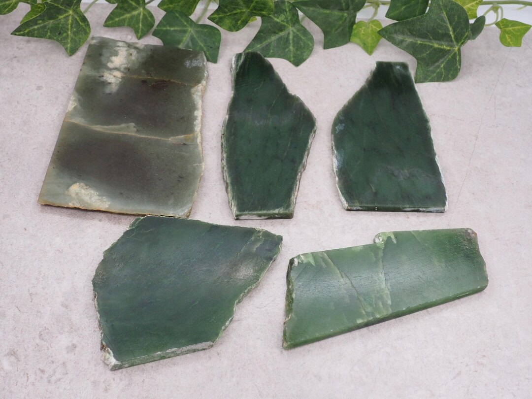 Nephrite Jade (canadian) Rough Cut Slab Lapidary Material - Etsy