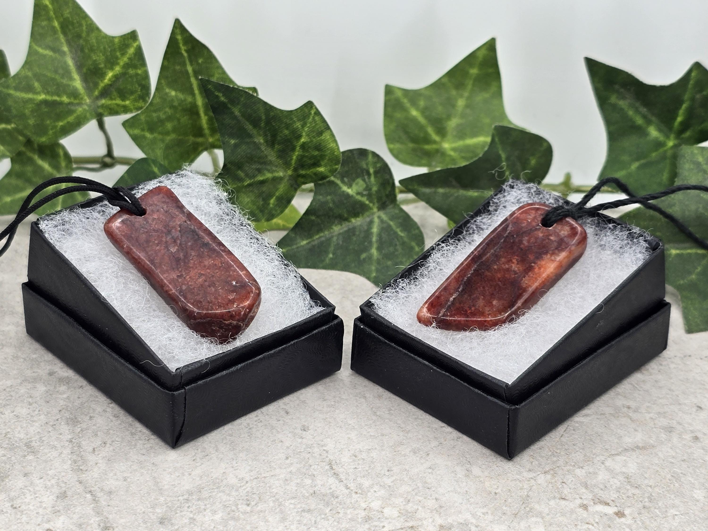 Canadian Red Healer Quartz Polished Pendant Necklaces With Cord of Your ...