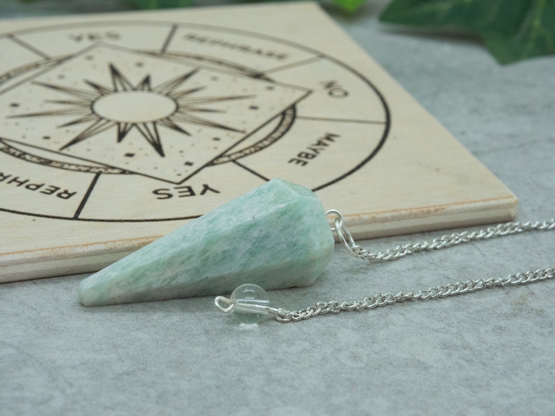 Amazonite Pendulum and Boards for Dowsing and Divination - Etsy