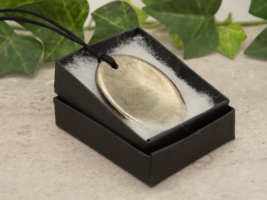 Pyrite Worry Thumb Stone Pendants With Cordage of Your Choice. - Etsy
