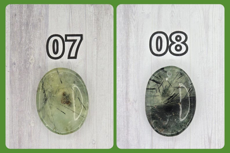 Prehnite Worry Thumb Stone Pendant Jewelry With Cordage of Your Choice ...