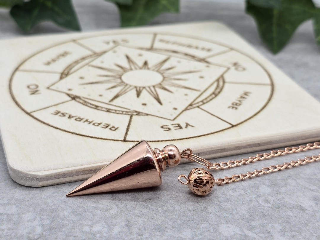 Copper Pendulum for Divination Dowsing Tool With Optional Board - Etsy