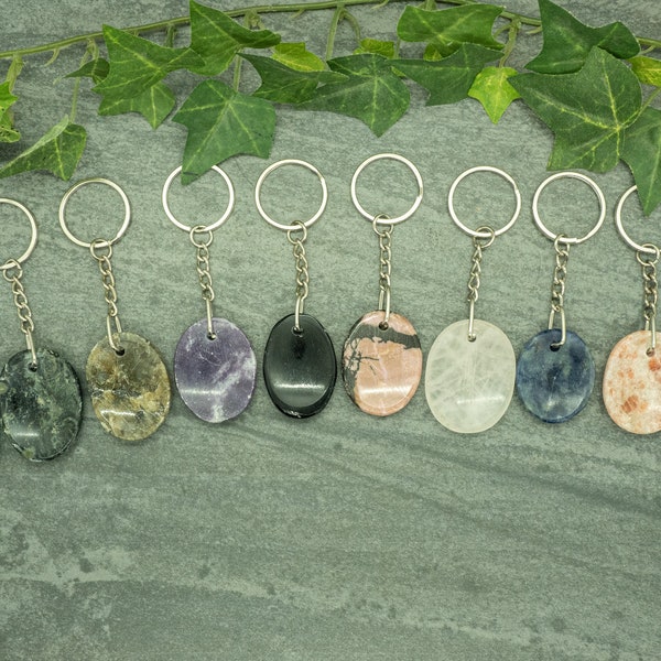 Gemstone Keychain - Etsy