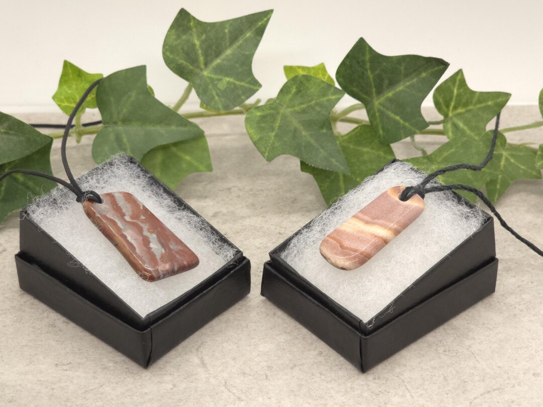 Red Jasper "wonderstone" Polished Pendant Necklaces With Adjustable ...