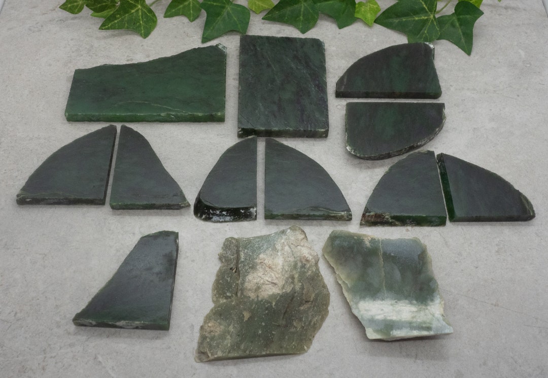 Canadian Nephrite Jade Rough Naural Cut Slab Lapidary Material - Etsy