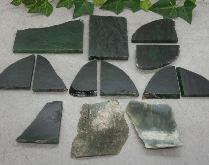 Canadian Nephrite Jade Rough Naural Cut Slab Lapidary Material - Etsy