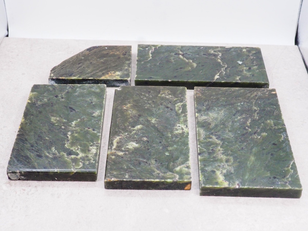 Nephrite Jade (canadian) Polished Face Slab Lapidary Material - Etsy