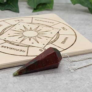 Bloodstone Pendulum and Boards for Dowsing and Divination - Etsy