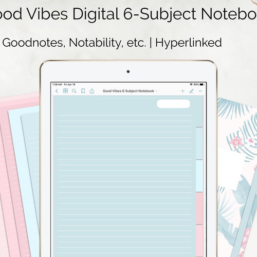 Digital Notebook Student Notebook 600 Pages Dividers | Etsy