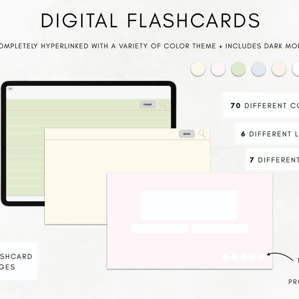 Set of Flash Cards - Etsy