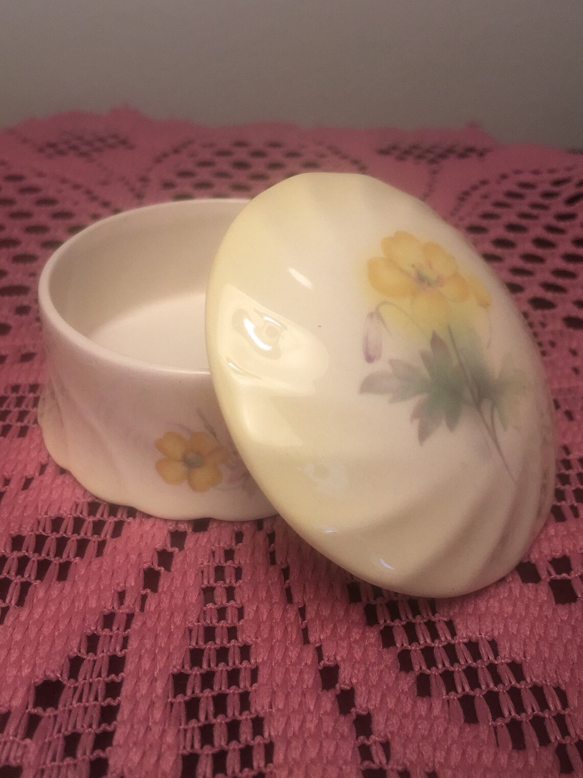 Royal Worcester Spode Palissy Floral Trinket Box - Etsy