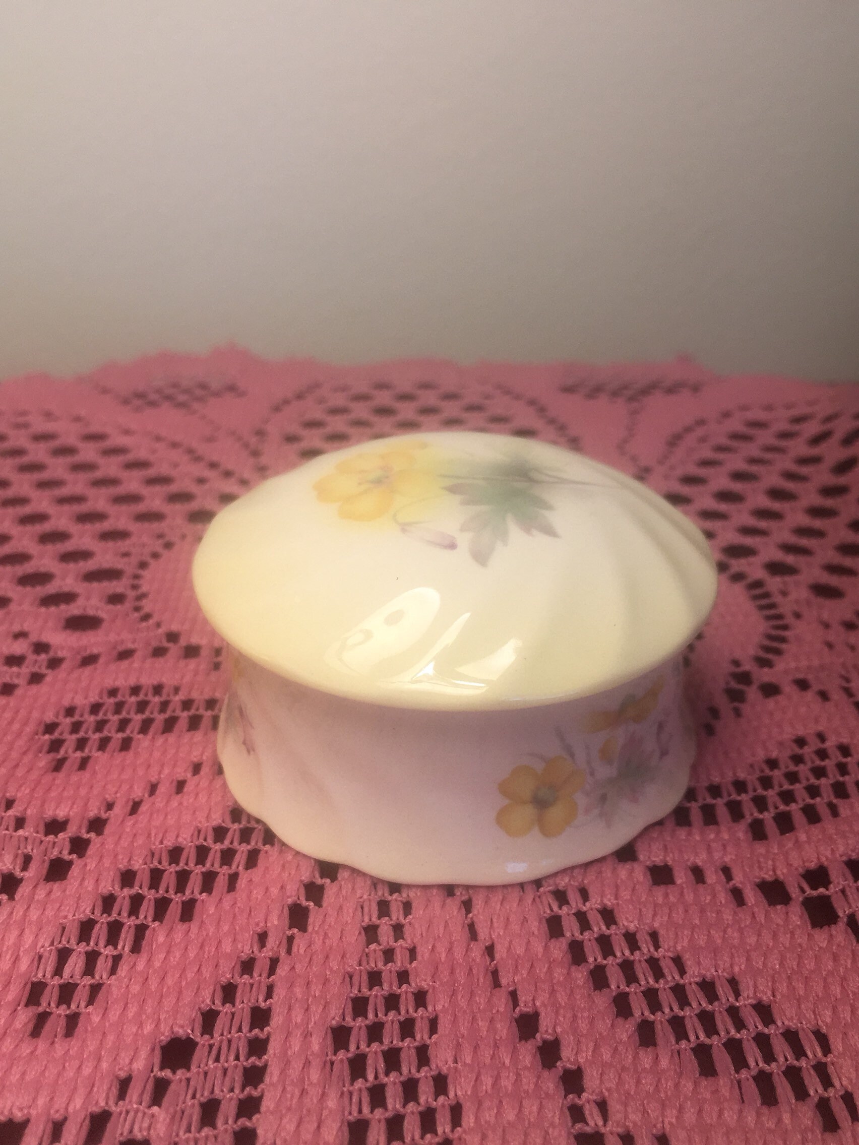 Royal Worcester Spode Palissy Floral Trinket Box - Etsy