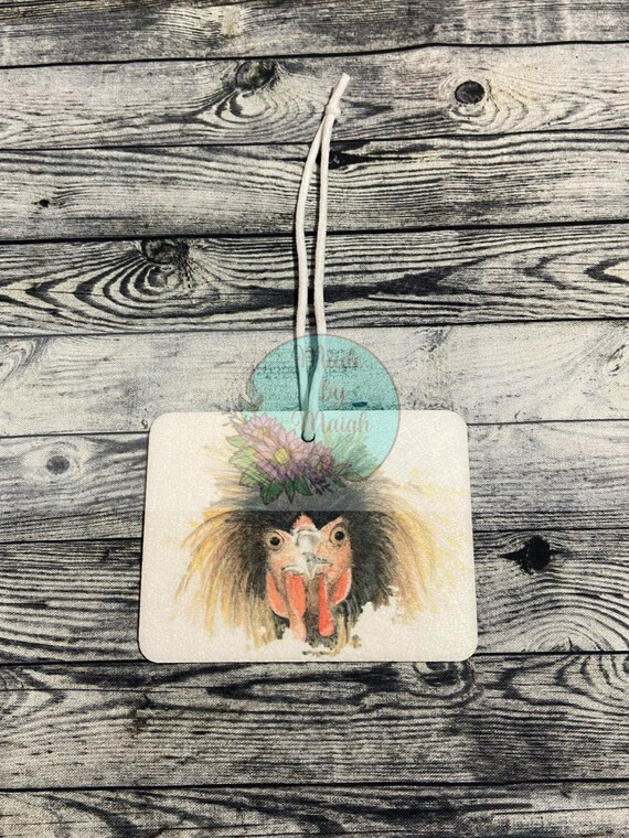 Crazy Polish Chicken Art Splatter Horizontal Rectangle Car Air - Etsy