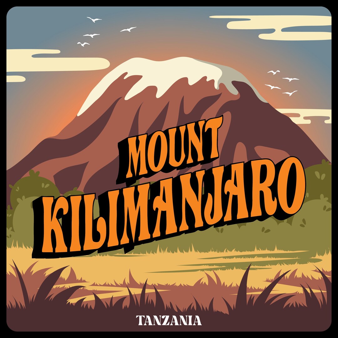 MOUNT KILIMANJARO • Tanzania • Printable Art • Digital Download ...