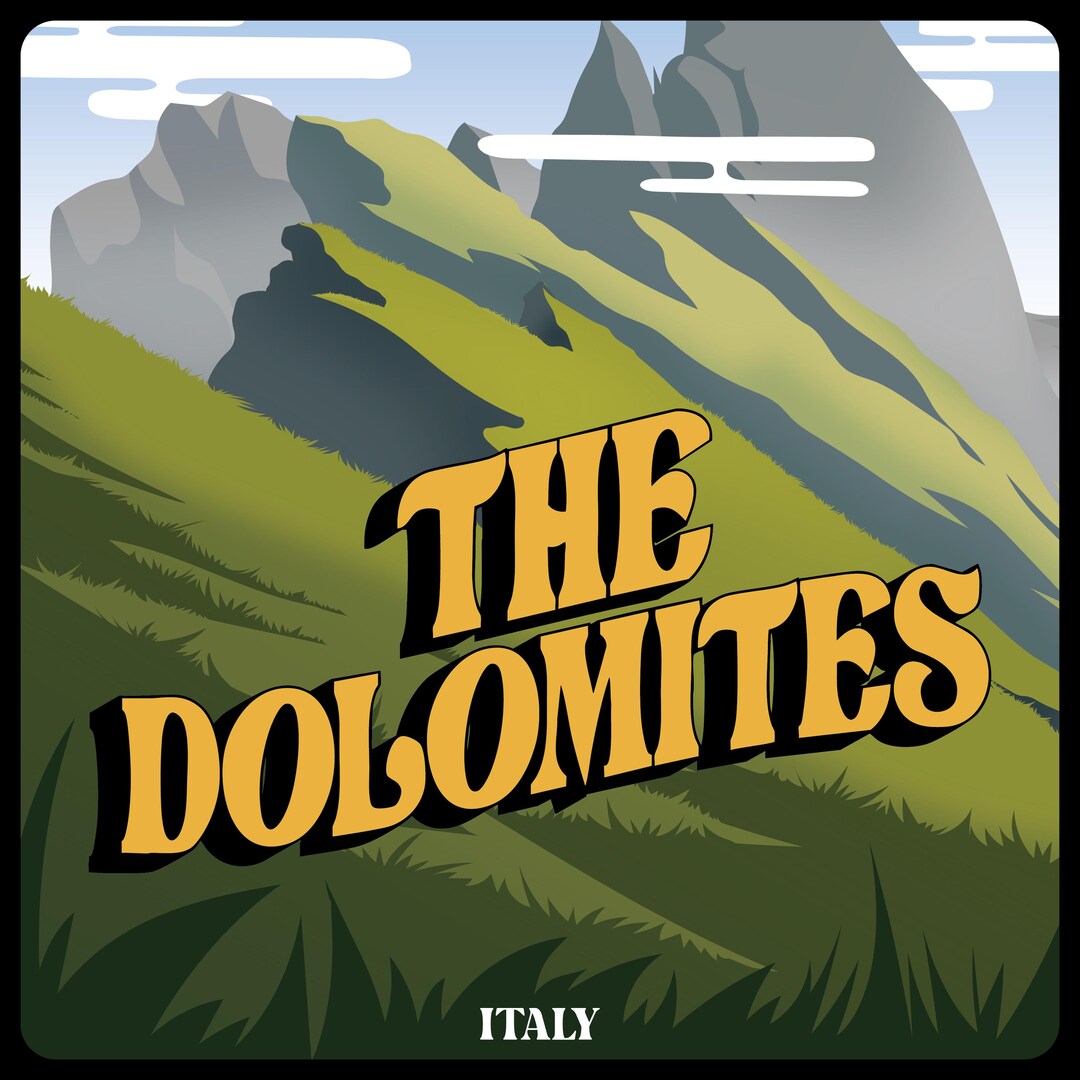 THE DOLOMITES • Italy • Printable Art • Digital Download • Trekking ...