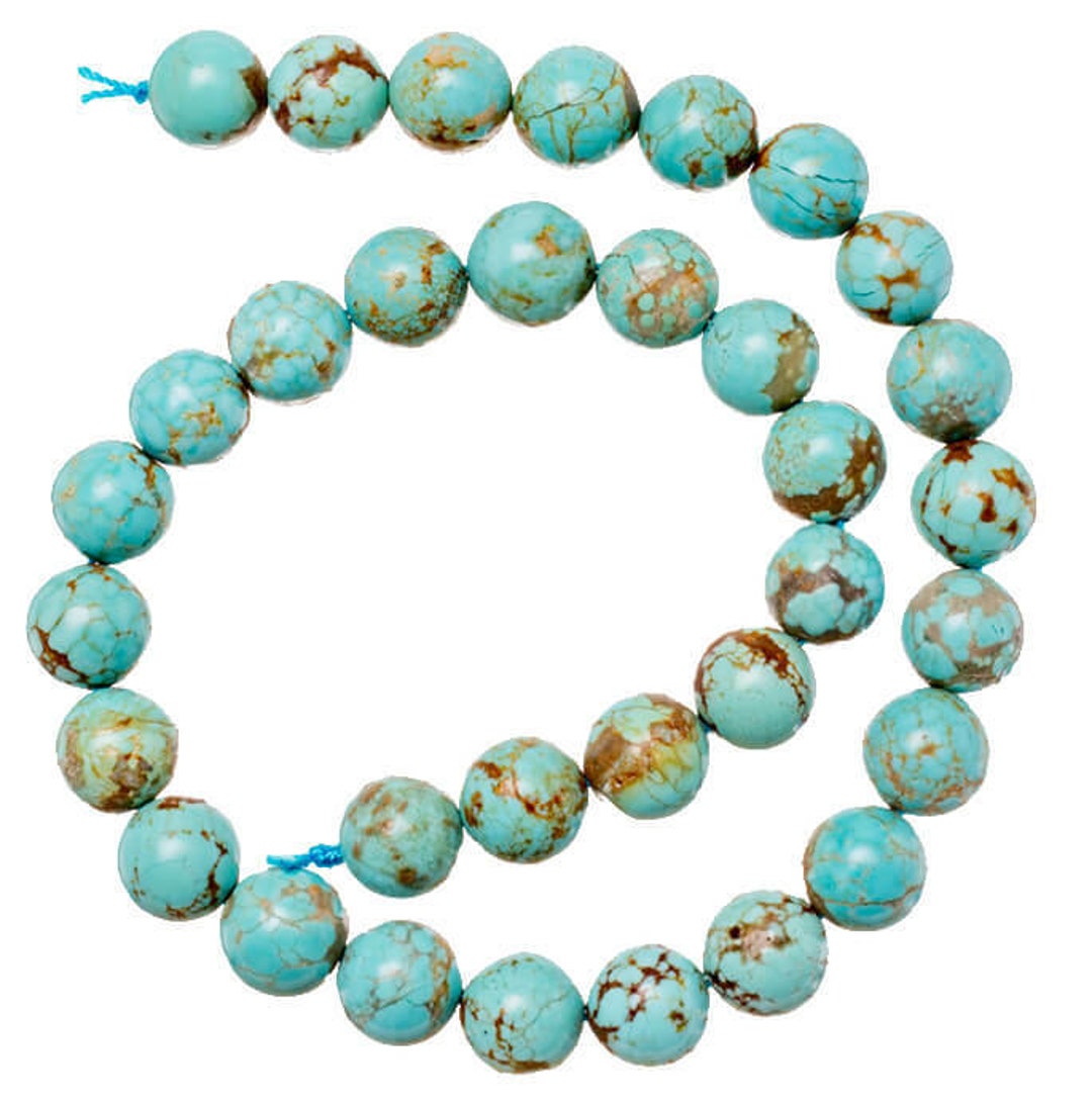 Number Eight Turquoise nevada 12mm Rounds NE12 - Etsy