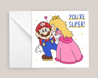 Mario Brothers Card | Etsy