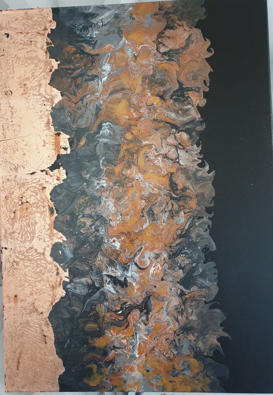 Acrylic Painting sandstorm 50 Cm X 70 Cm X 1.8 Cm - Etsy