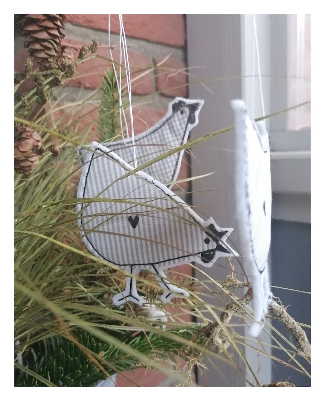 Easter-spring: Chicken Henriette 10x10 - Etsy