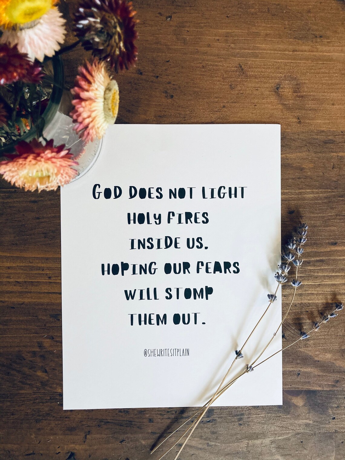 Holy Fires God Holy Spirit Fire Print Quote - Etsy