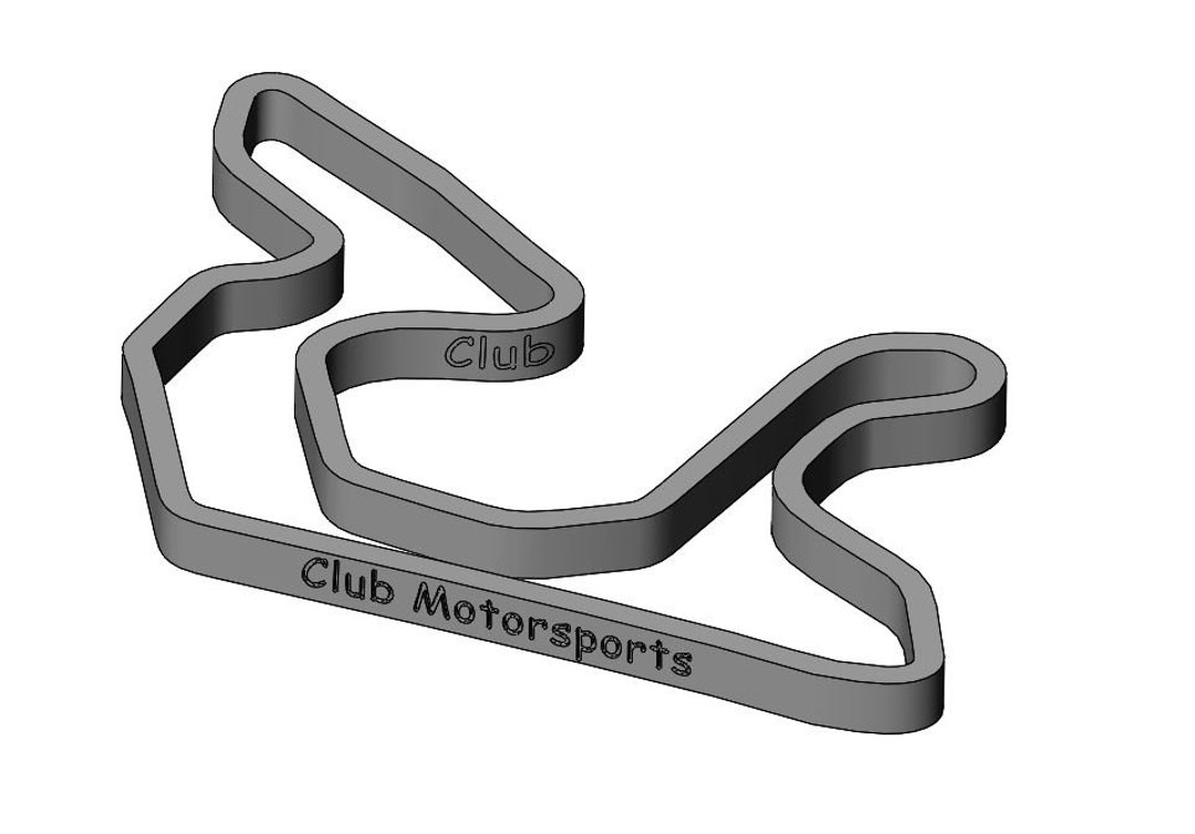 Club Motorsports Race Track Keychain Key Chain - Etsy