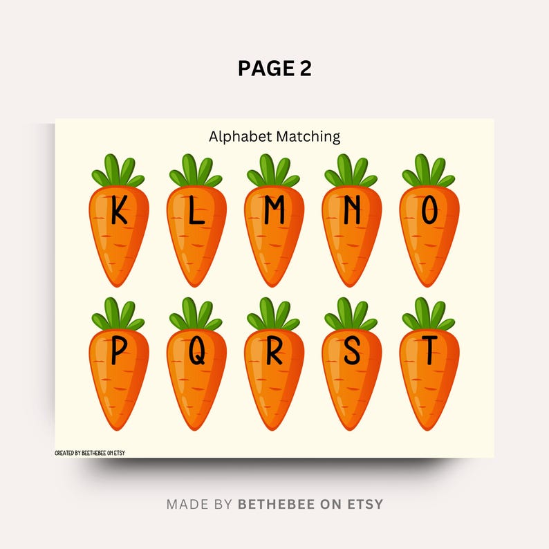 Alphabet Matching Printable PDF - Uppercase & Lowercase Letter Match ...