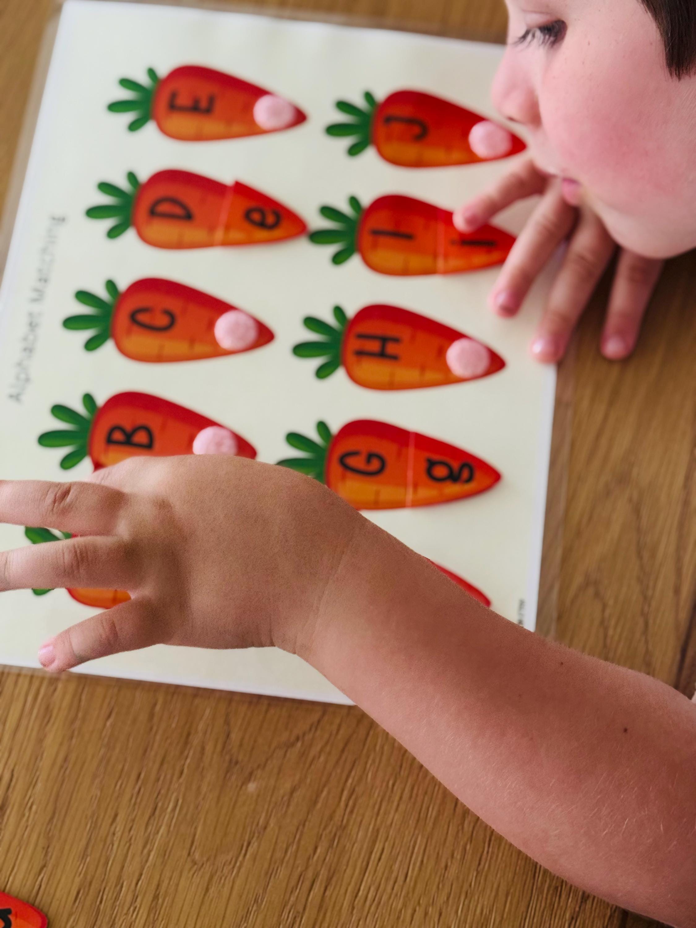 Spring Alphabet Matching | Carrot-themed Uppercase & Lowercase Letter ...