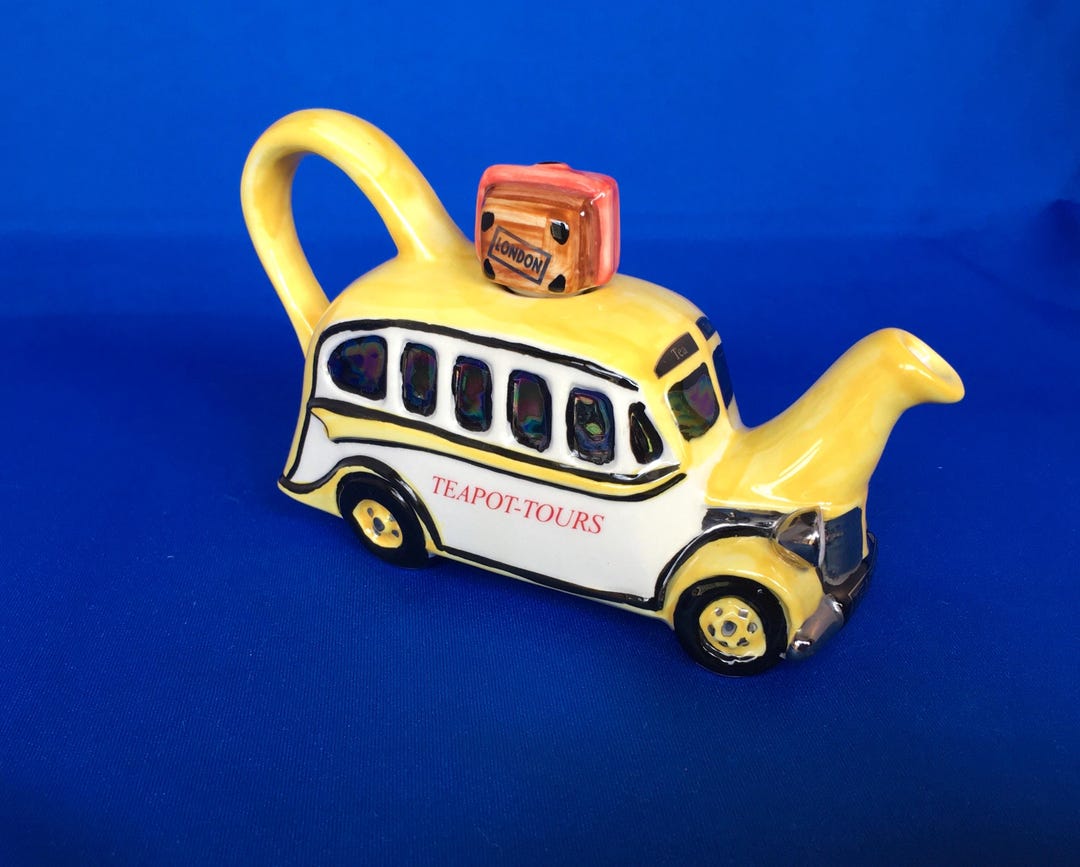 TONY CARTER Collectible Bus Teapot: Hand-painted Novelty Teapot - Etsy