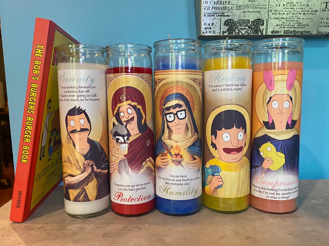 Bob's Burgers Prayer Candles Family Set of 5 - Etsy