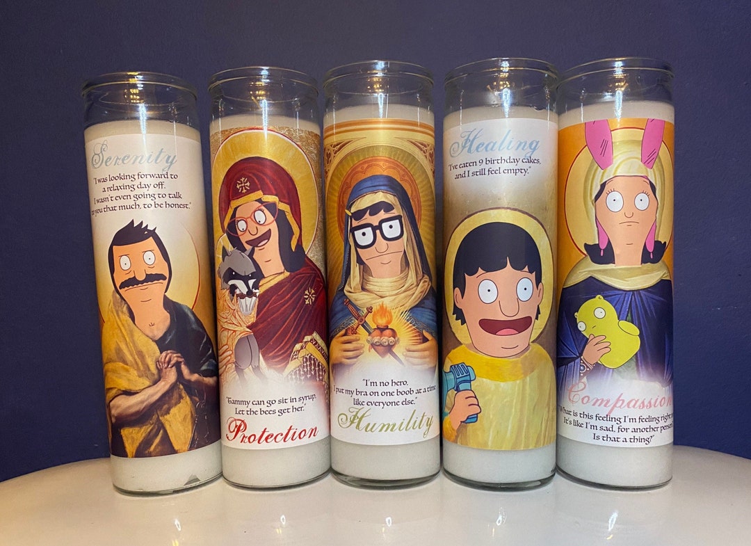 Bob's Burgers Prayer Candles - Family Set of 5 - Etsy