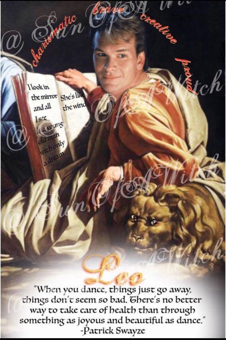 LEO: Patrick Swayze Guardian Angel Prayer Candle | Etsy