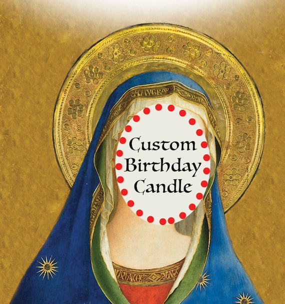 Custom Birthday Prayer Candle - Etsy