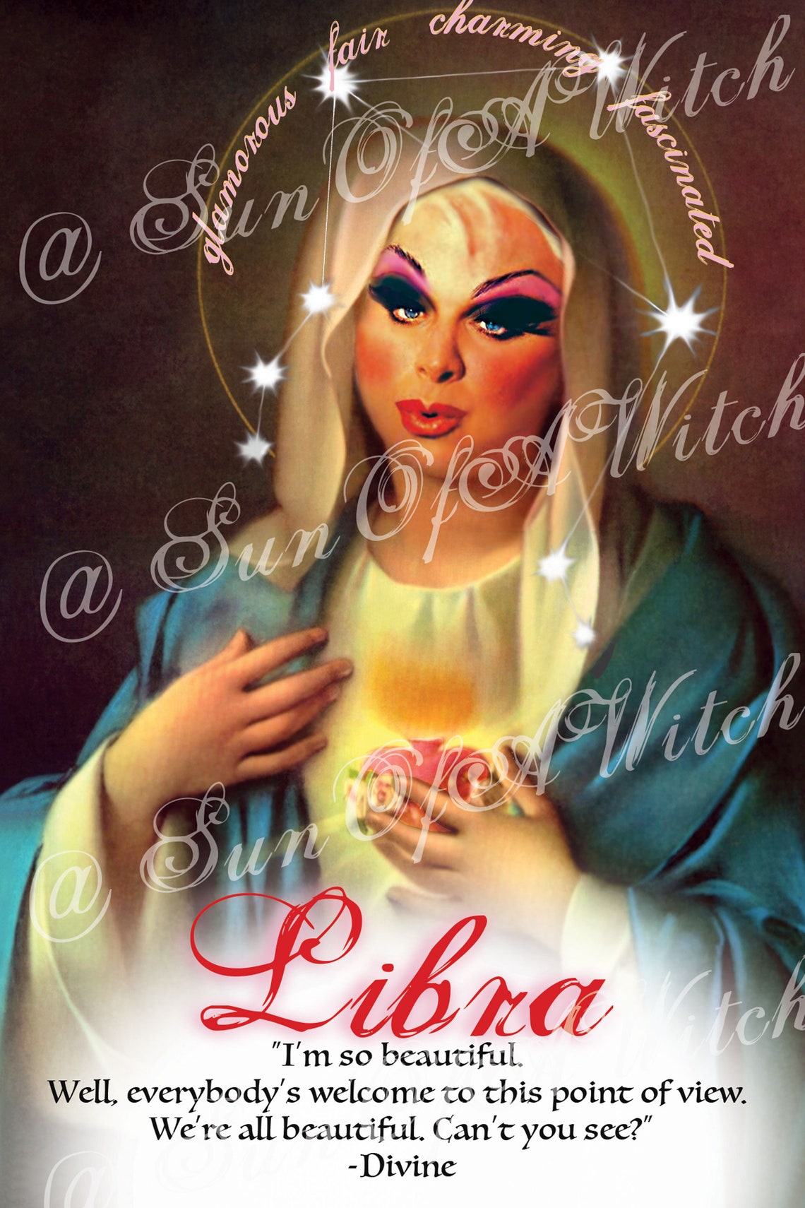 LIBRA: Divine Guardian Angel Prayer Candle - Etsy